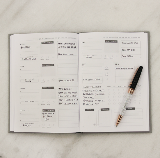 Signature Weekly Planner | Undated – V.M. Verre